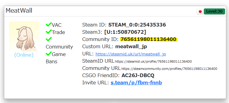 How to check your steamID – higashi-kyoto server